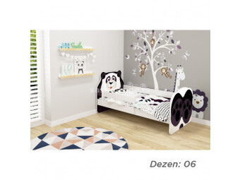 ACMA VII ANIMALS Krevet za decu 140x70 cm White VII + GRATIS DUSEK dezen 6