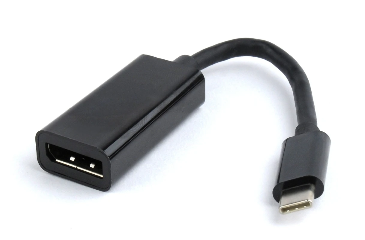 Gembird A-CM-DPF-01 adapter USB C (muški) na DisplayPort (ženski) crni