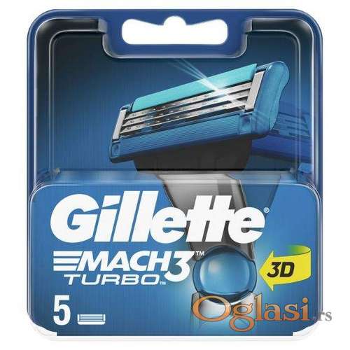 Gillette Mach 3 Turbo dopune, 5 kom