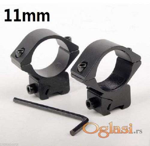 Nosač optike fi 25.4 za šinu 11mm