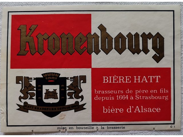 Kronenboug Kronemberg etiketa za pivo