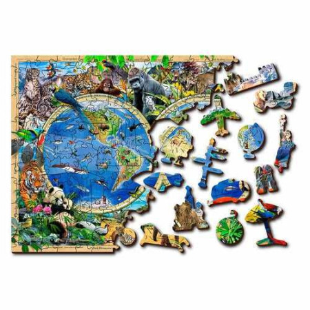 Wooden City drvene puzzle - životinjsko carstvo M ( 502232 )