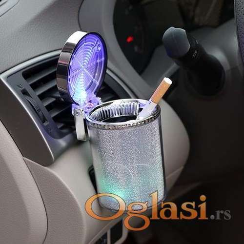 Pepeljara za Auto sa LED Svetlom