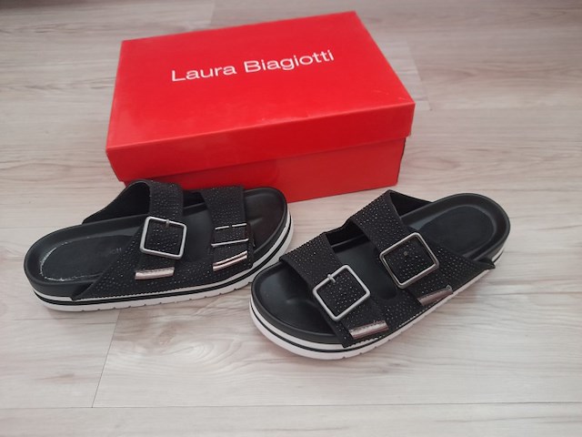 Laura Biagiotti papuce crne 37