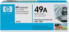 HP LaserJet smart print cartidge, black, q5949a