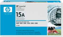 HP ultraprecise standard capacity print cartridge, black, c7115a