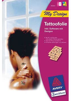 InkJet Tattoo folija, 2 lista + Clipart CD sa preko 250 motiva