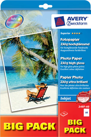 IJ foto papir glossy, 230g, bela, sjajni 40 listova