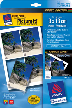 IJ foto papir, 40 fotografija, 220 g, 10 listova, 9 x 13 mm