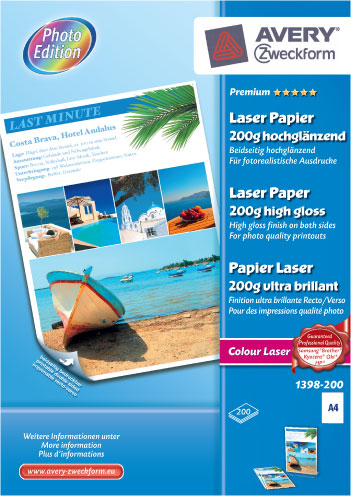 Premium ColourLaser, Paper A4, 200g, bela, sjajni, 200 listova