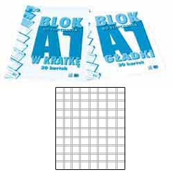 Blok za flipchart tablu beli 10 lista, 4 rupe - A1, 58x83 cm