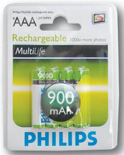 Baterija Rechargeable AAA ,NIMH , 900mAh , 1.2V 1/4