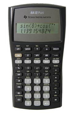 KALKULATOR BA II PLUS TEXAS INSTRUMENTS