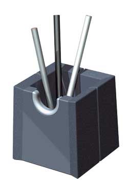 Kutija za olovke PEN-BOX LA LINEA - antracit-srebrna