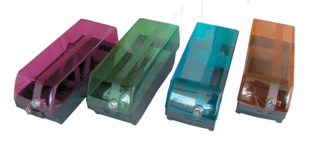 Kutija za 50 disketa sa kljucem transparent zelena