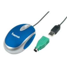 Miš optièki USB + PS2, plavi