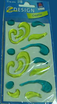 CRE gel nalepnice, ornament