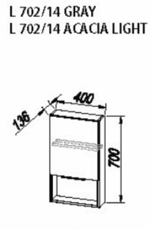 7337 Toalet ormaric Lana L 702/14 AL