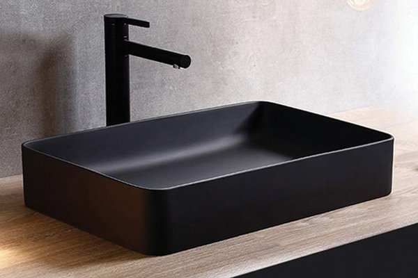 13928 Lavabo nadgradni Minotti 605x355x115 mat crni