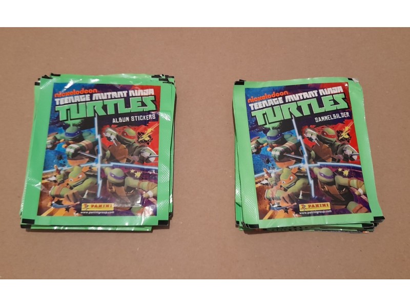 TMNT, Ninđa kornjače, Panini, 50 kesica sa sličicama