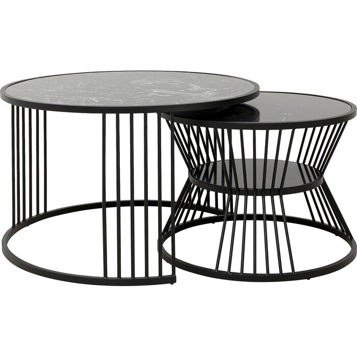 Coffee Table Roma Black (2/Set)