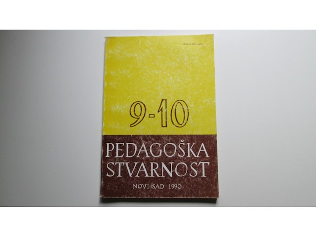 Pedagoška stvarnost 9-10