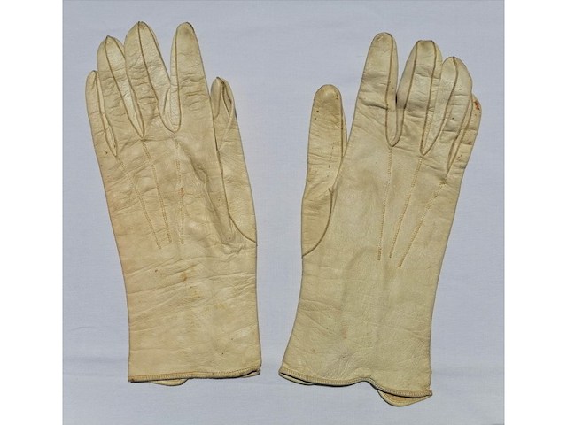 Damske kožne rukavice sa dugmićima - veće