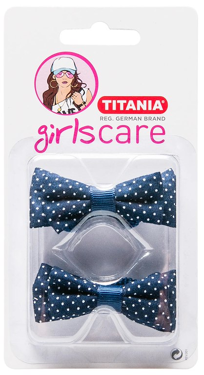 TITANIA Gumice za kosu 2 komada 7904 Girl plave