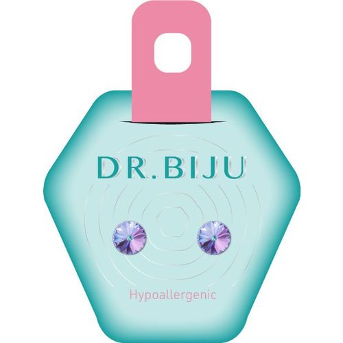 Dr.Biju minđuše 6.2mm lila krug DRI62C003