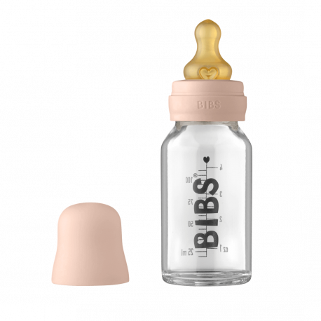 BIBS flasica staklo sa kaucuk cuclom Blush 110ml