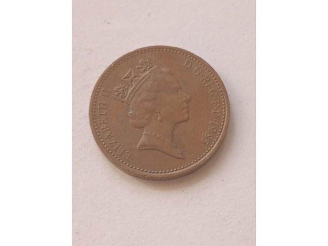 One Penny 1985.g - Engleska - Kraljica Elizabeta