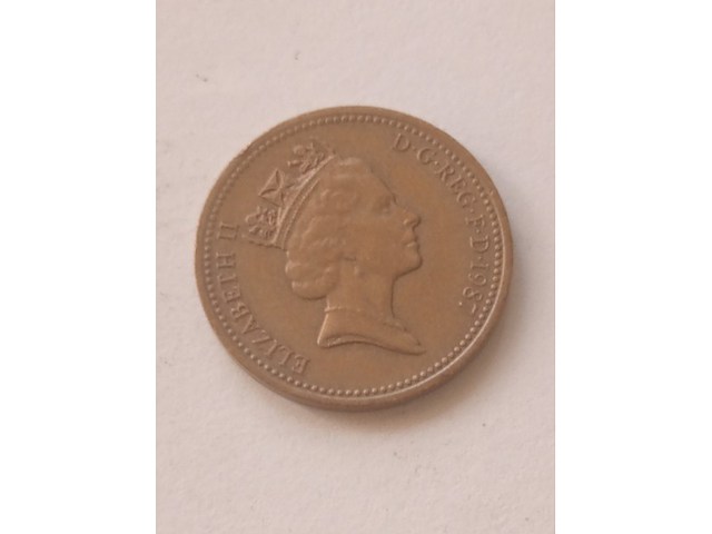 One Penny 1987.g - Engleska - Kraljica Elizabeta