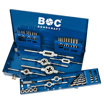 Bohrcraft set ureznica i nareznica M3-M12 sa okretačima i burgijama 44-delni GW12 60001410044