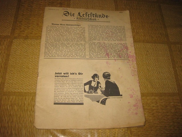 Die Lesestunde (Kulturschau) Nummer 23/24 1929.