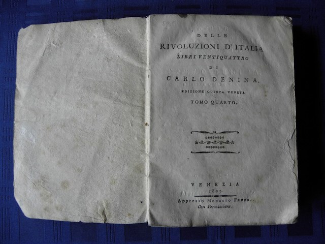 Delle Rivoluzioni D`Italia, 1803.god