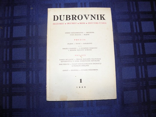 Dubrovnik, I broj, 1966.god