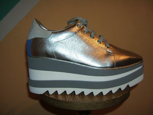 Stella McCARTNEY  srebrne cipele gazište 25cm NOVO