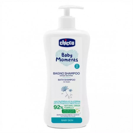 CHICCO BABY MOMENTS KUPKA I ŠAMPON 750ML