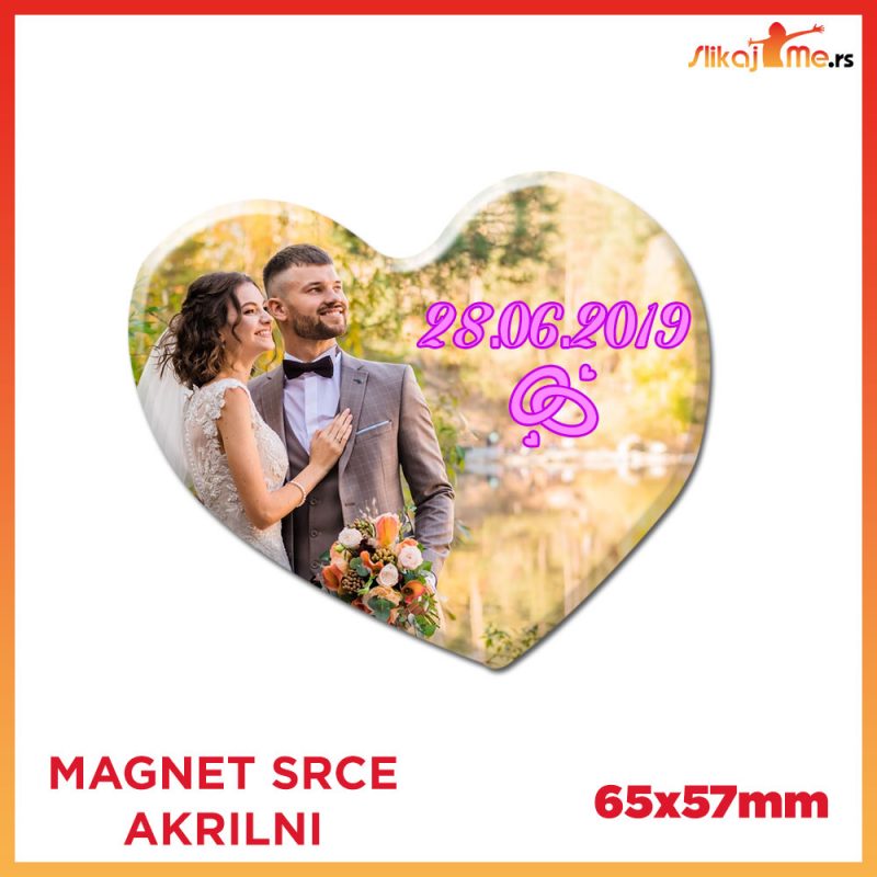 Magnet akrilni srce