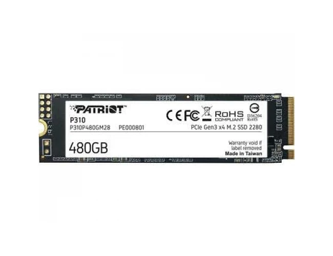 Patriot 480GB M.2 NVMe 1.3 P310 (P310P480GM28) SSD disk PCIe Gen3 x 4