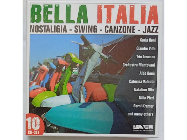 VARIOUS  -  10 CD BOX  SET  BELLA  ITALIA
