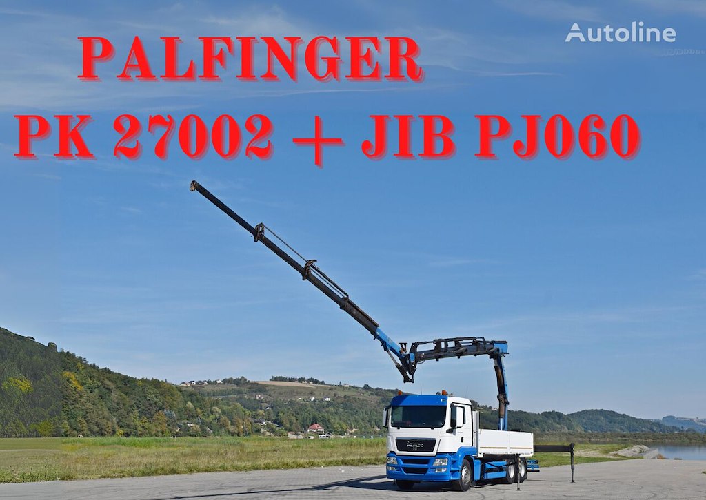 MAN TGS 26.480 * PK 27002 + JIB PJ060 + FUNK / 6x4 kamion s ravnom platformom