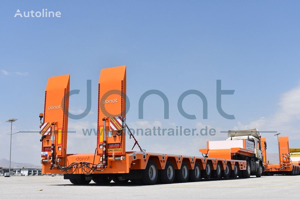 Nova Donat 8 axle lowbed with hydraulic Gooseneck - Heavy Duty poluprikolica sa niskom platformom