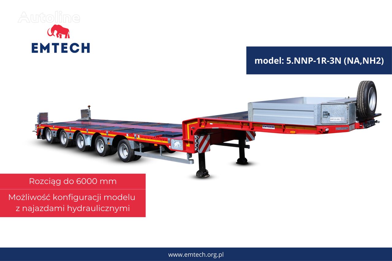 Nova Emtech SERIA NNP-R MODEL: 5.NNP-1R-3N (NA, NH2) poluprikolica sa niskom platformom