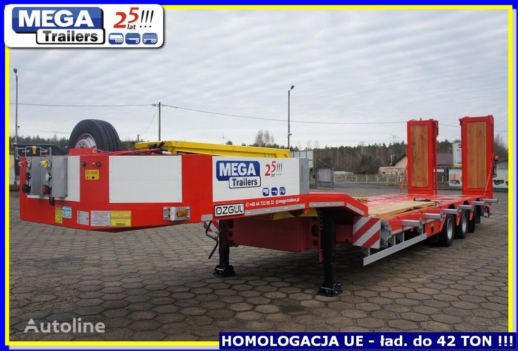 Nova Mega Trailers Tieflader 3 Achsen, Hydraulik Rampen & POWER PACK SOFOR poluprikolica sa niskom platformom