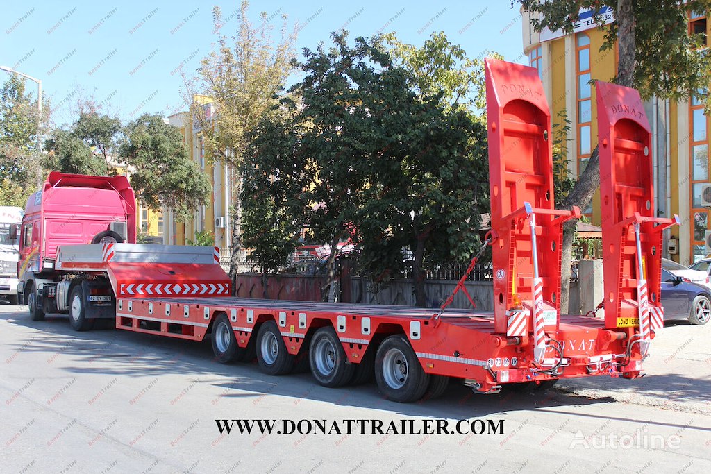 Nova Donat 4 axle lowbed - extendable poluprikolica sa niskom platformom