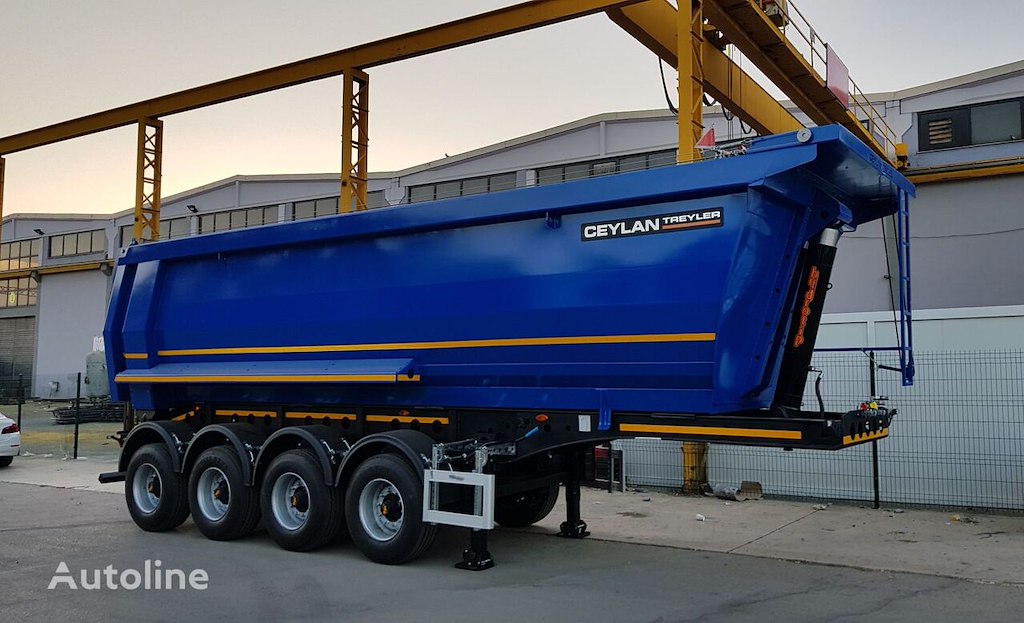 Nova Ceylan 35-40 M3 4 AXLE TIPPER poluprikolica kipera