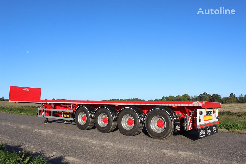 Nova AMT Trailer UL400 4 akslet åben trailer med 6,5 m. udtræk poluprikolica platforma