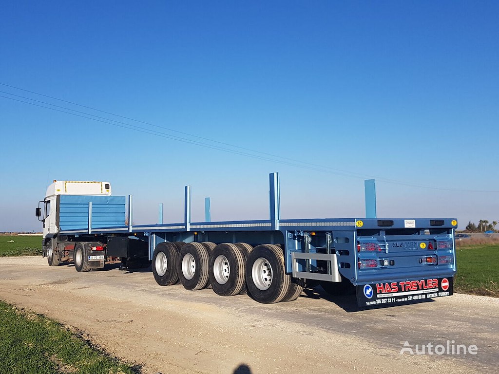 Nova Alamen Flatbed Semi Trailer for sale (from Manufacturer Company) poluprikolica za prevoz kontejnera