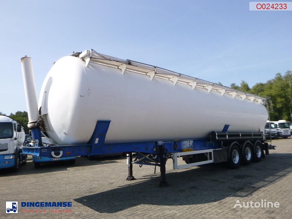Feldbinder Powder tank alu 63 m3 / 1 comp (tipping) cisterna silos